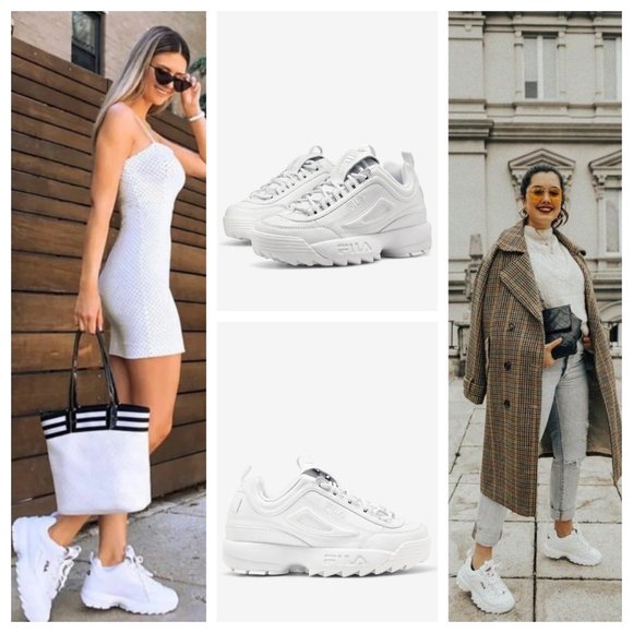 Fila | Shoes | Fila Disruptor Ii Sneakers Shoes Womens 9 White Chunky ...